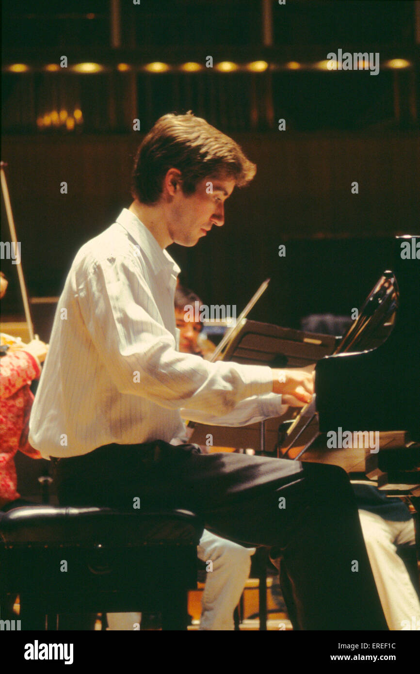 Nikolai Lugansky playing the piano at Royal Festival Hall, 1998 ...