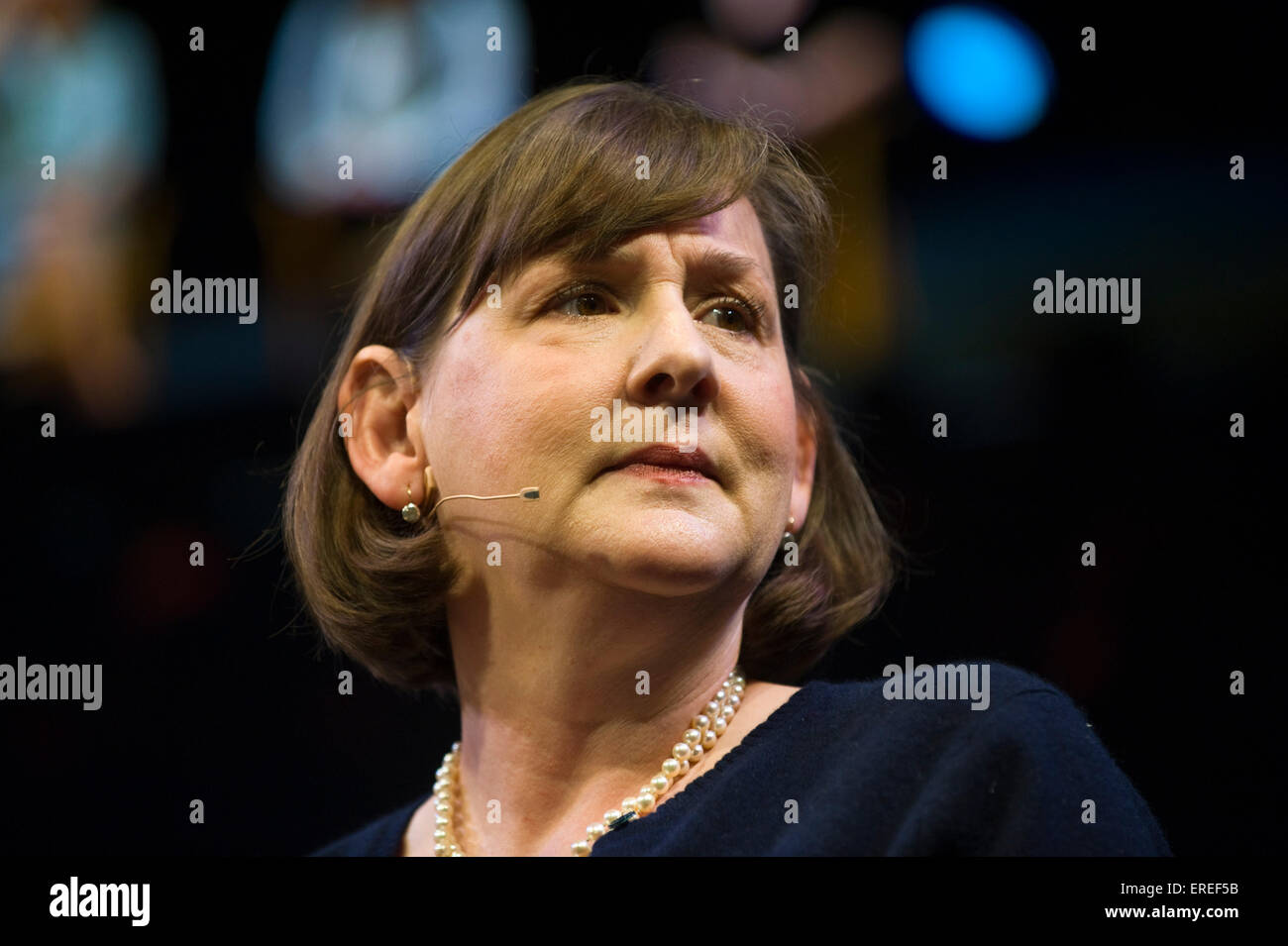 Heidi Thomas screenwriter "Call The Midwife" discussion on stage at Hay ...