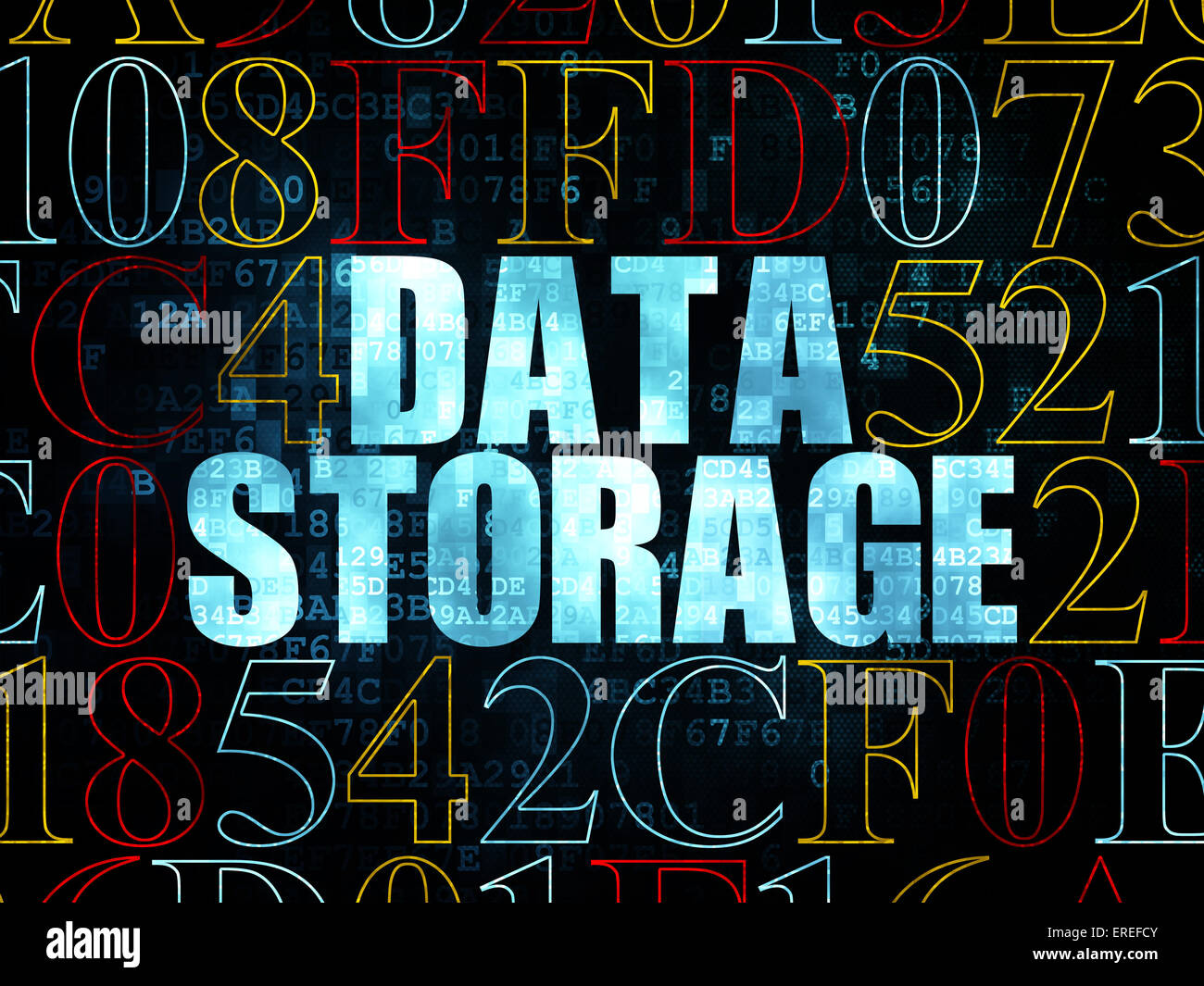 Information concept: Data Storage on Digital background Stock Photo - Alamy