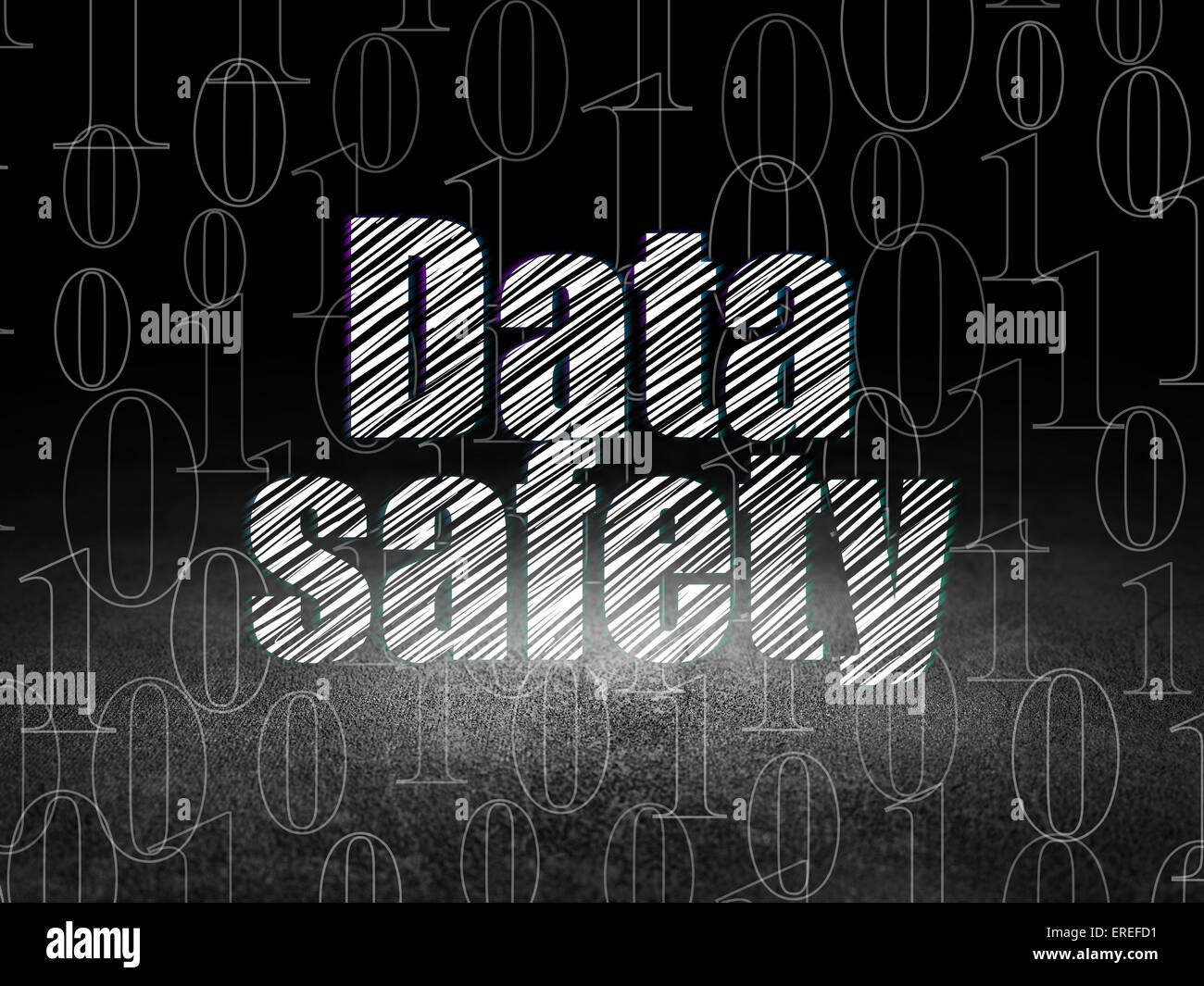 Data concept: Data Safety in grunge dark room Stock Photo - Alamy