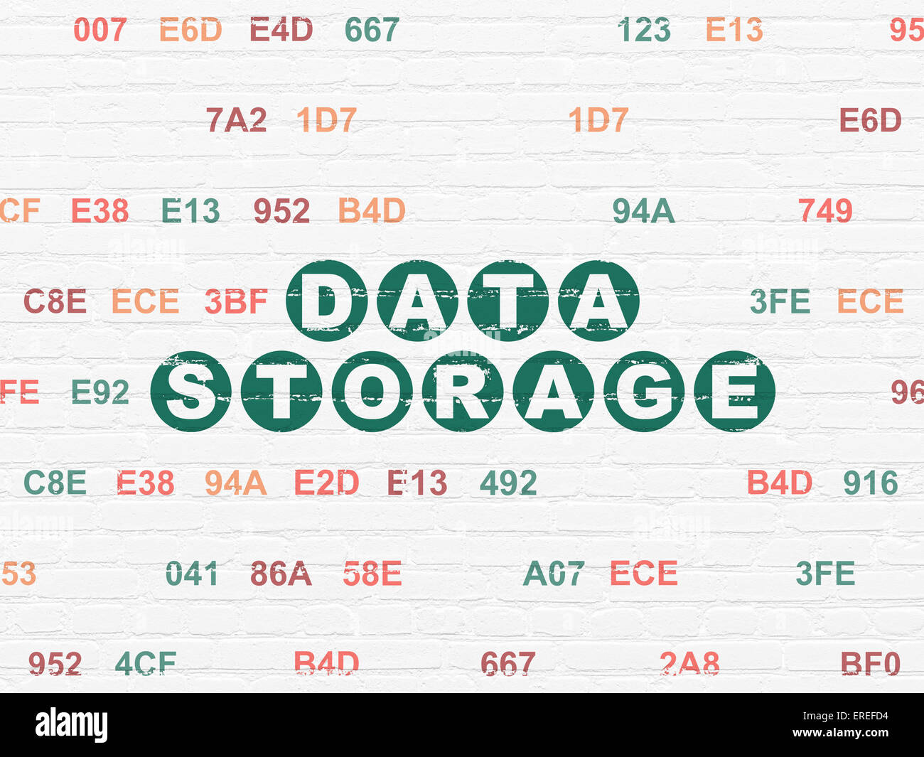 Data concept: Data Storage on wall background Stock Photo - Alamy