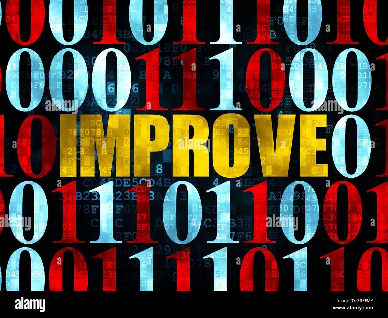 Finance concept: Improve on Digital background Stock Photo - Alamy