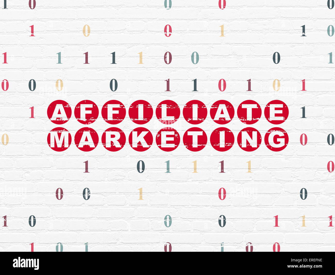 Finance concept: Affiliate Marketing on wall background Stock Photo - Alamy