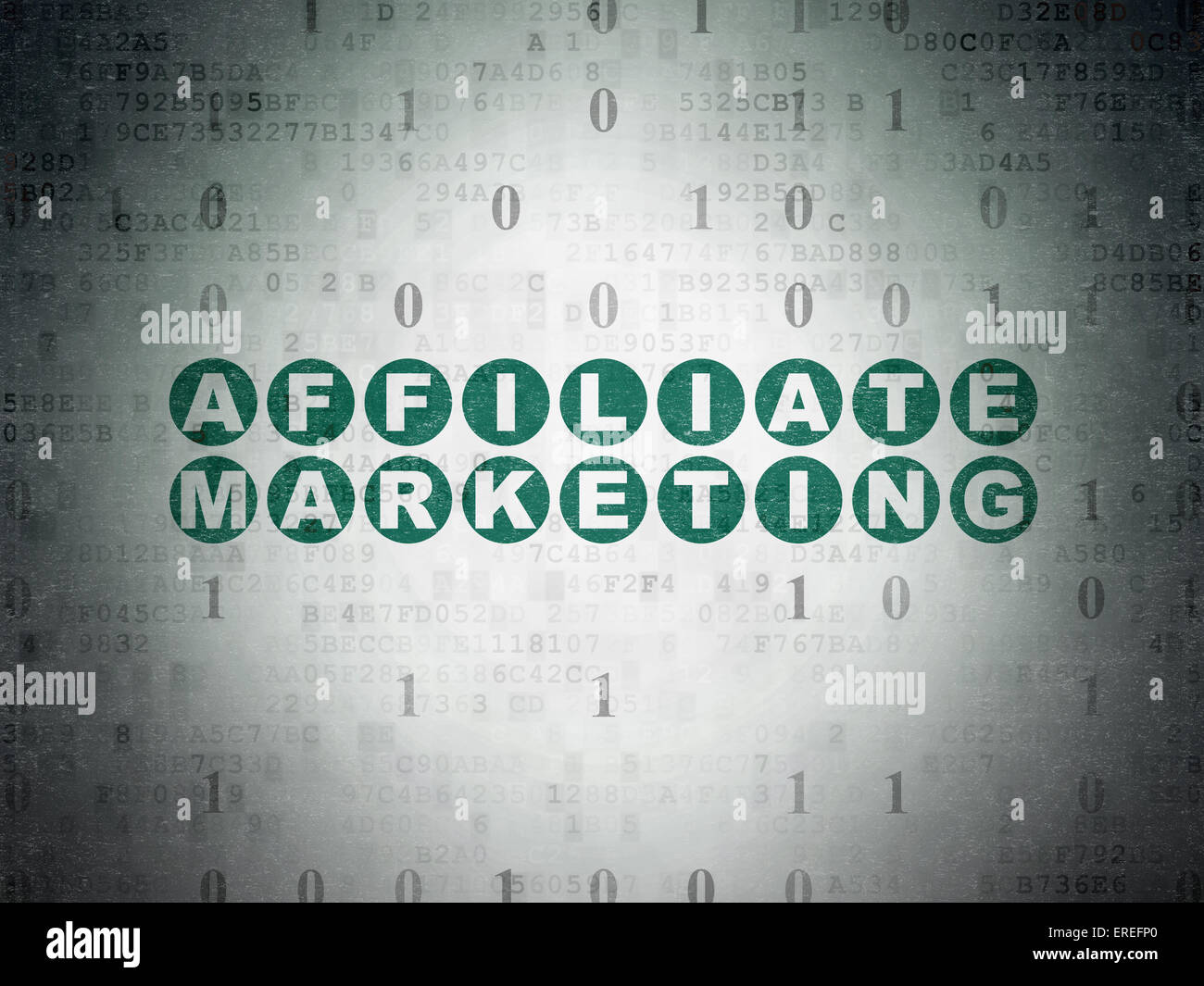 Finance concept: Affiliate Marketing on Digital Paper background Stock ...