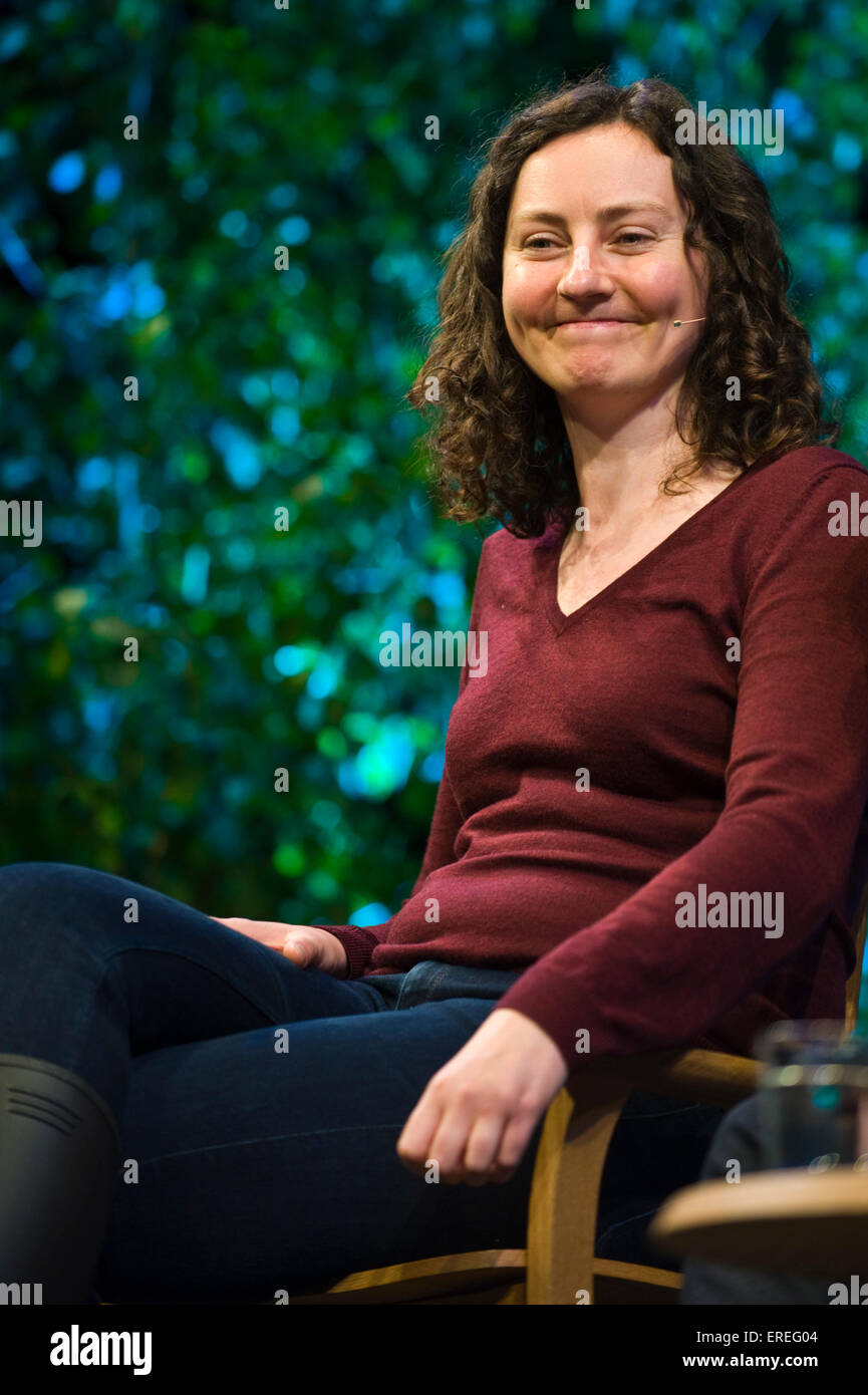 Carrie Quinlan comedian on stage at Hay Festival 2015 Stock Photo - Alamy