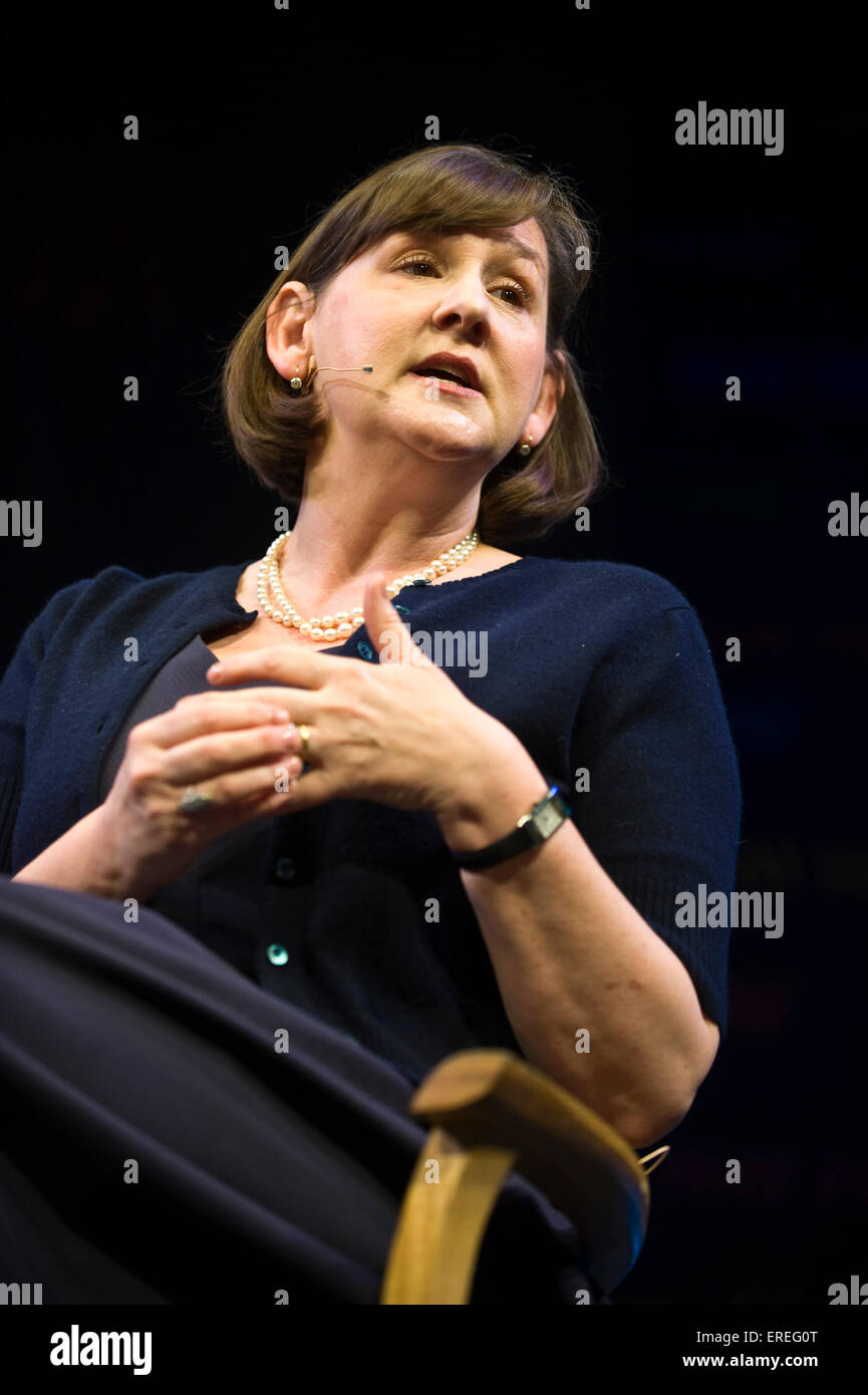Heidi Thomas screenwriter "Call The Midwife" discussion on stage at Hay ...