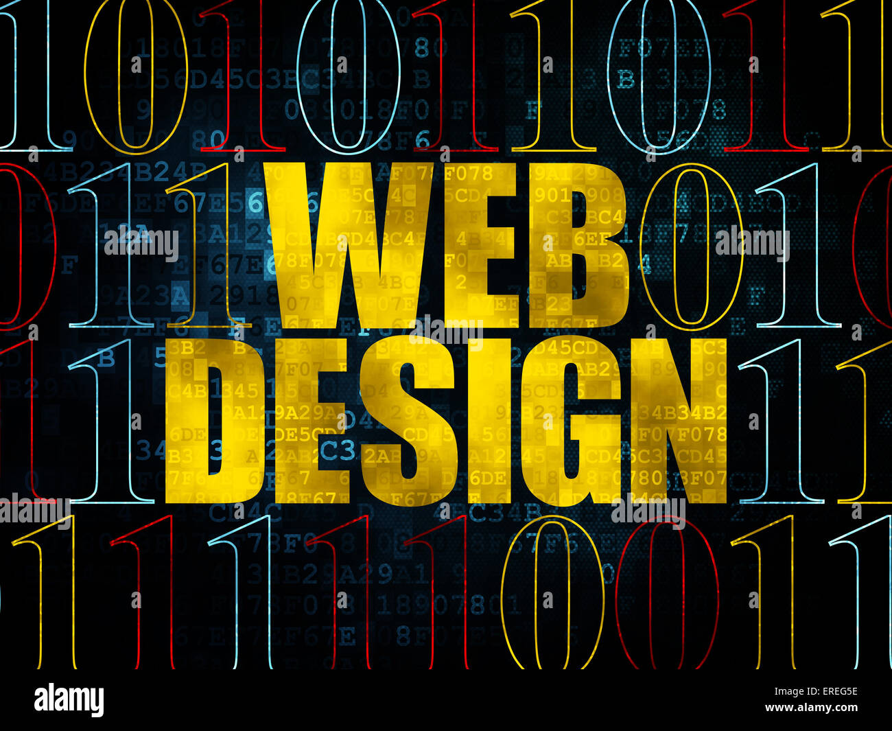 Web design concept: Web Design on Digital background Stock Photo - Alamy