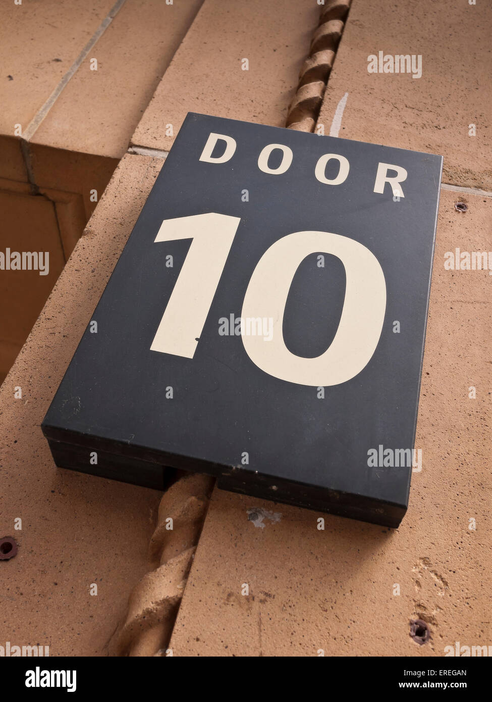 Sign for door 10 at The Royal Albert Hall Stock Photo - Alamy