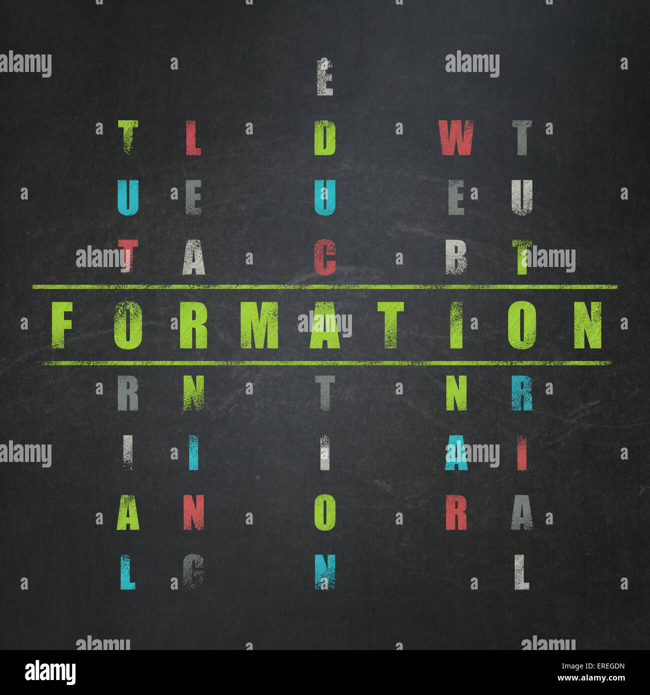 Learning concept: word Formation in solving Crossword Puzzle Stock ...