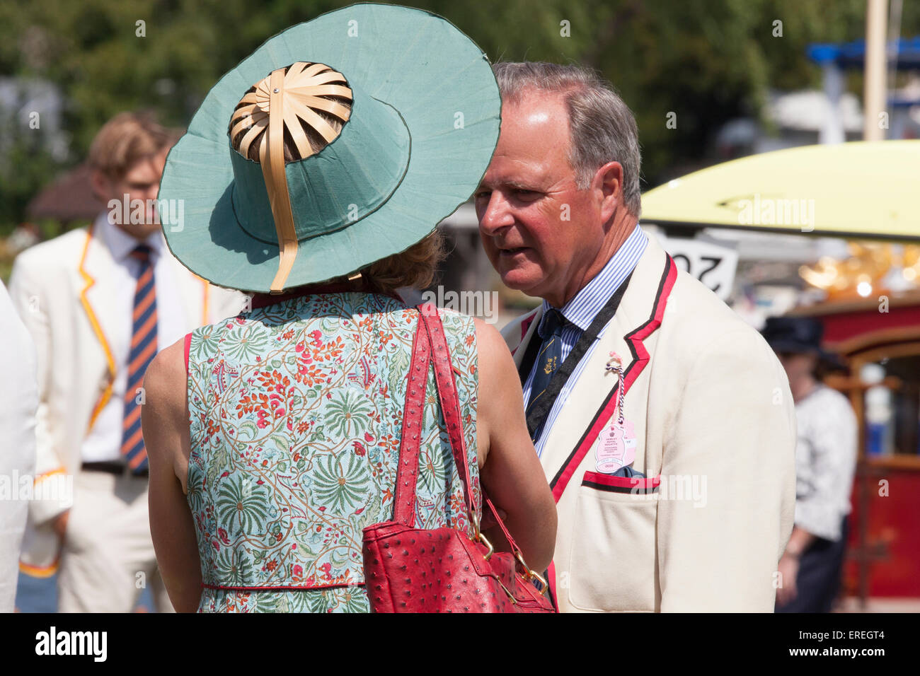 Hats on show at the Henley Royal Regatta Stock Photo - Alamy
