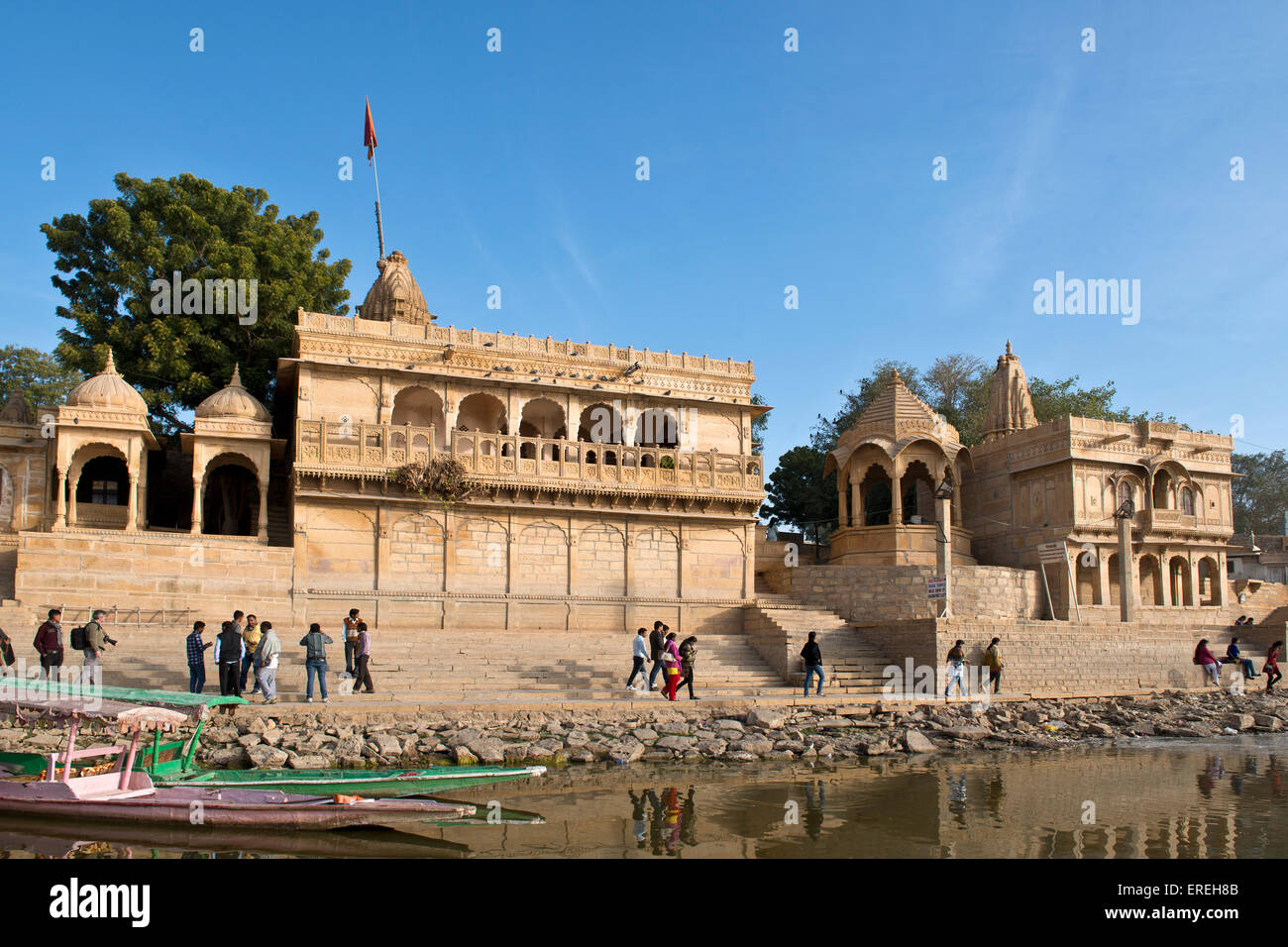 India, Rajasthan, Jaisalmer, Gadisar tank Stock Photo - Alamy