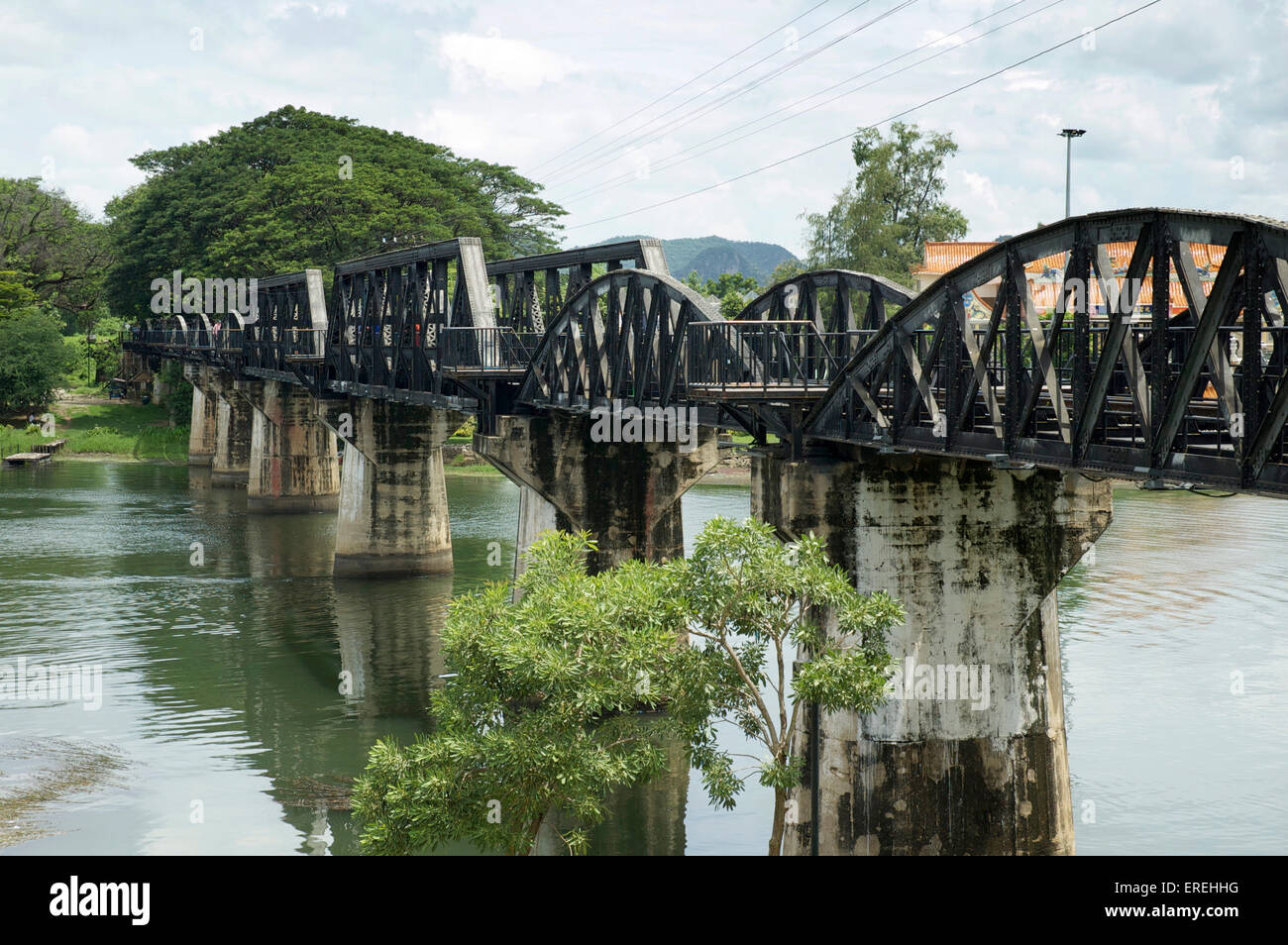 The bridge over the river Kwai, Kanchanaburi, Thailand Stock Photo - Alamy