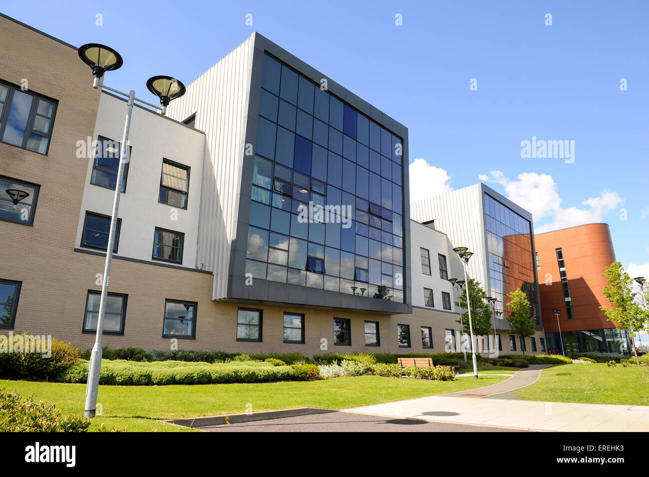 Interesting architectural design, Manor Hospital Walsall Stock Photo ...