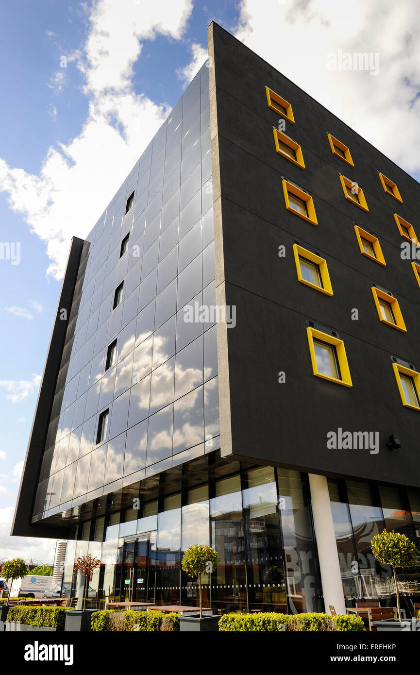 Interesting architectural design, Premier Inn, Walsall, UK Stock Photo ...