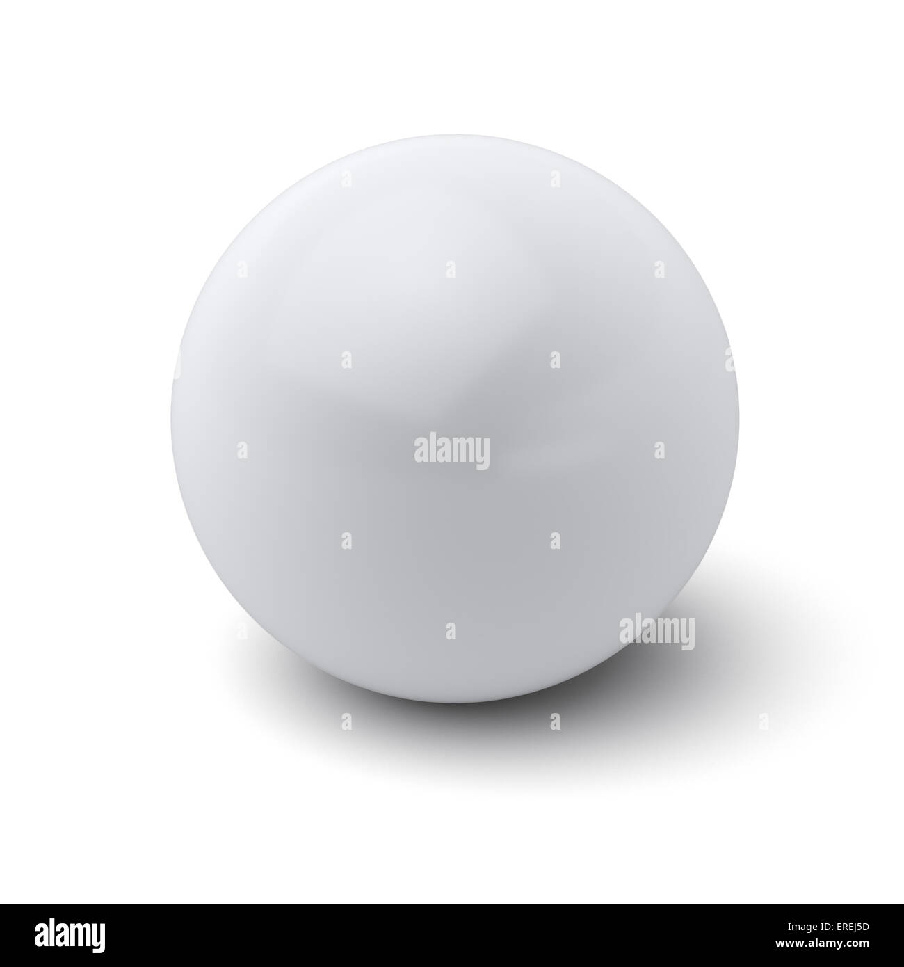 3d rendering of white ball isolated on white background Stock Photo - Alamy