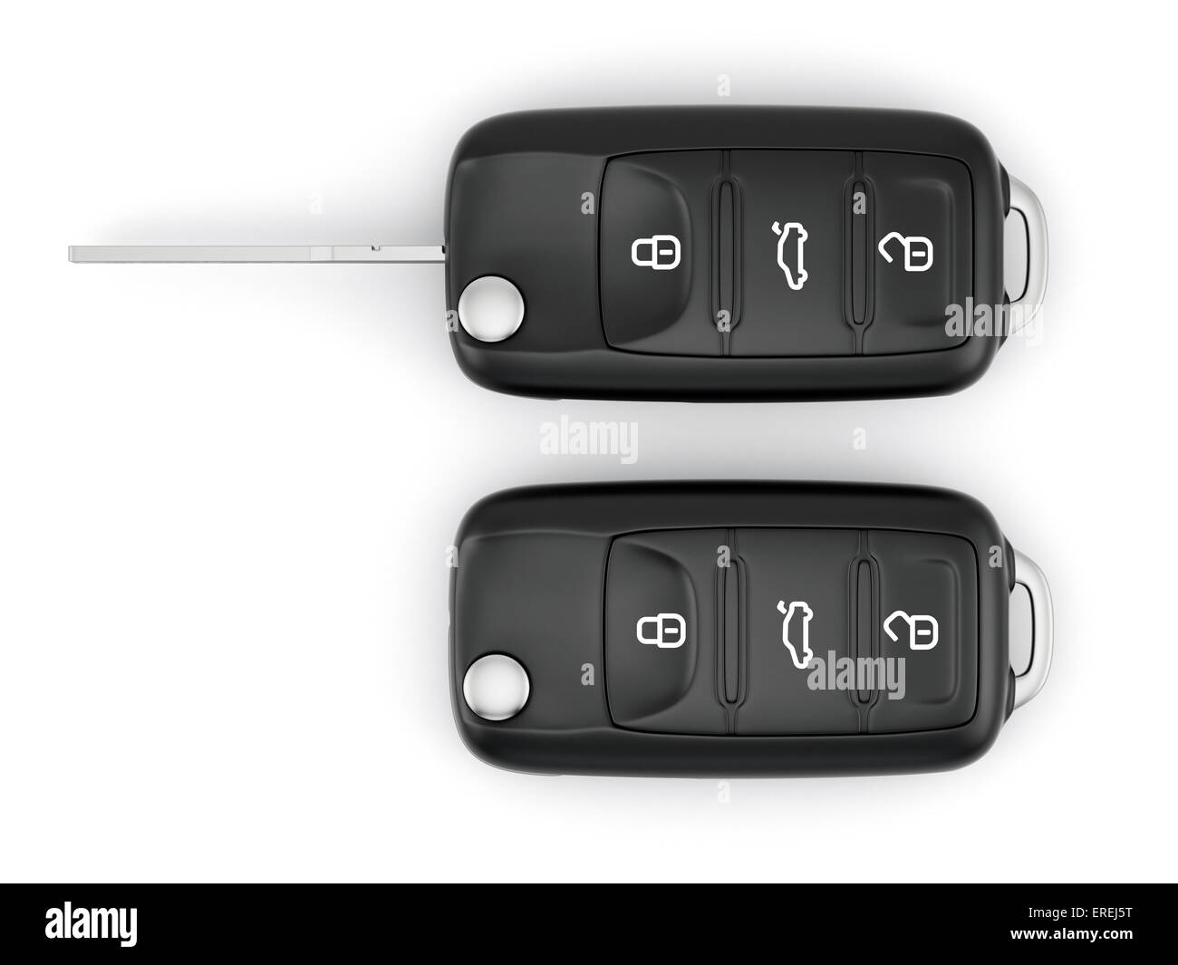 3d rendering of car keys isolated on white background Stock Photo - Alamy
