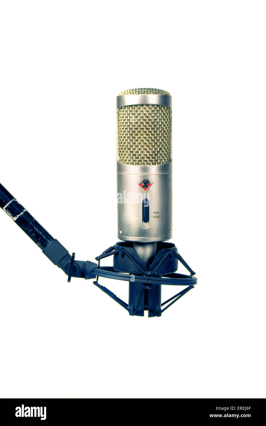 Condenser studio microphone, cardioid, dual-capsule, in upright ...