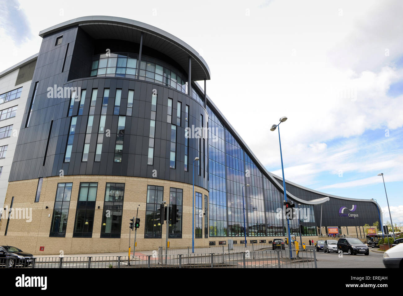 Architectural design of central campus at Sandwell College Stock Photo ...