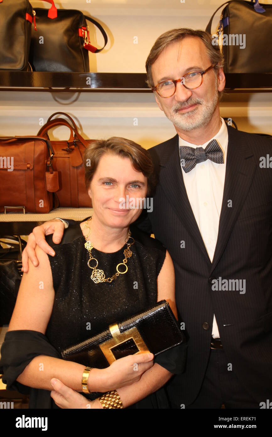 Longchamp store opening at Residenzstrasse in Munich Featuring: Jean ...