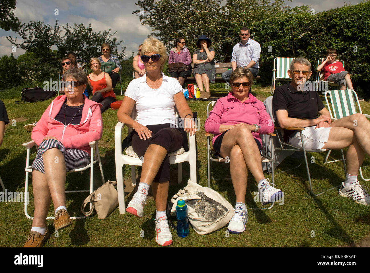 Families and friends watching former Davis Cup tennis players Danny ...