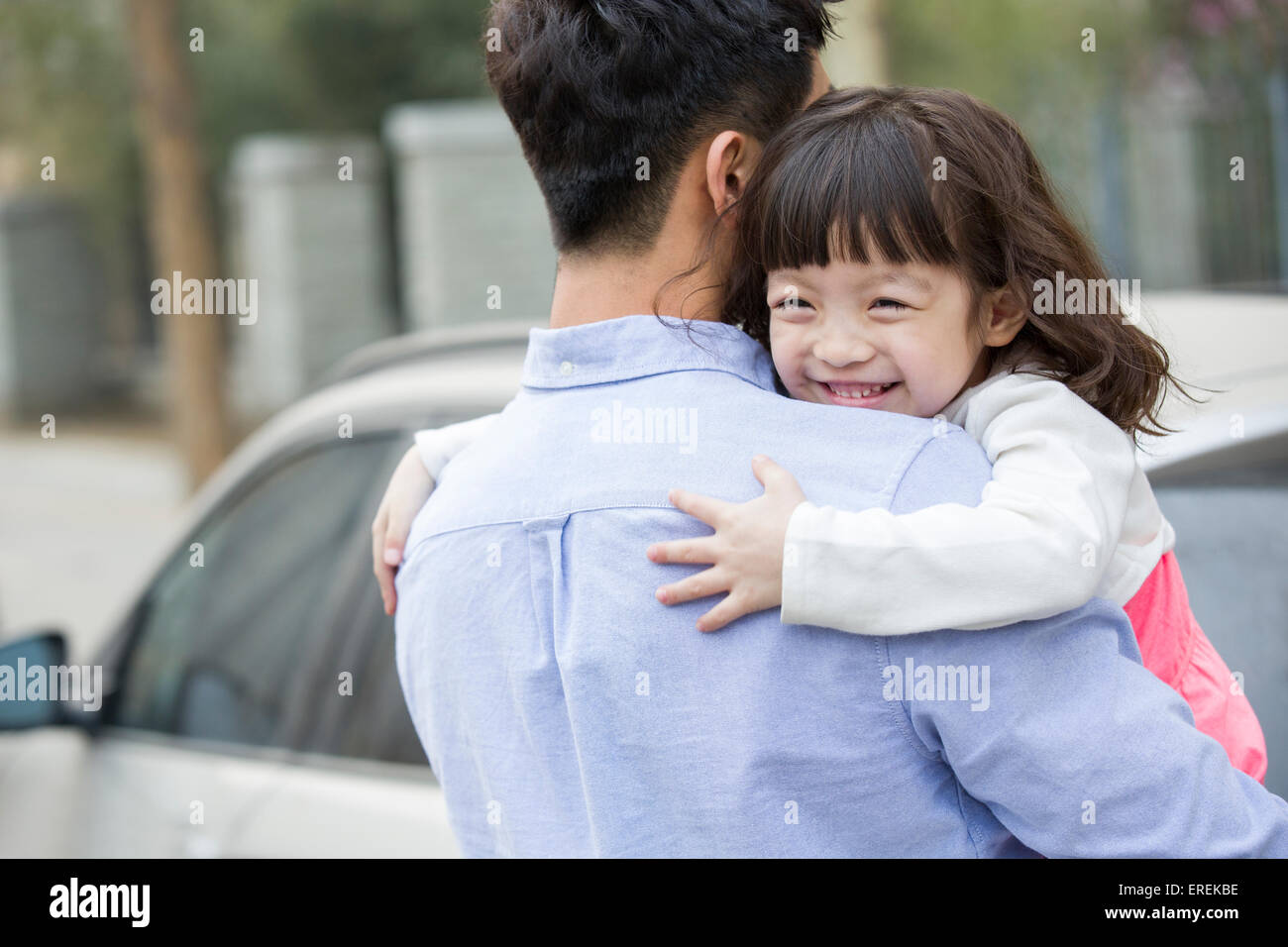 Happy father and daughter Stock Photo - Alamy