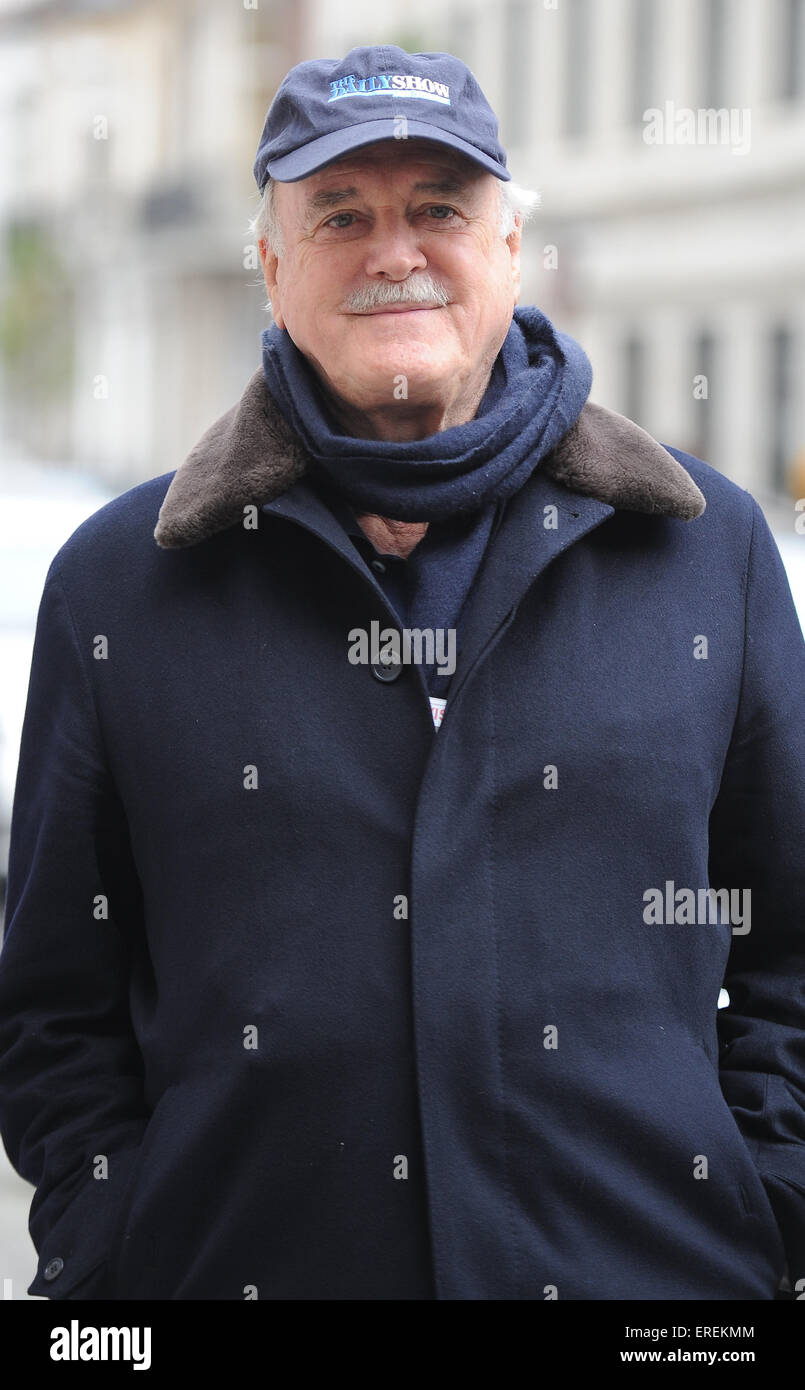 John Cleese pictured leaving BBC Radio 2 this afternoon Featuring: John ...