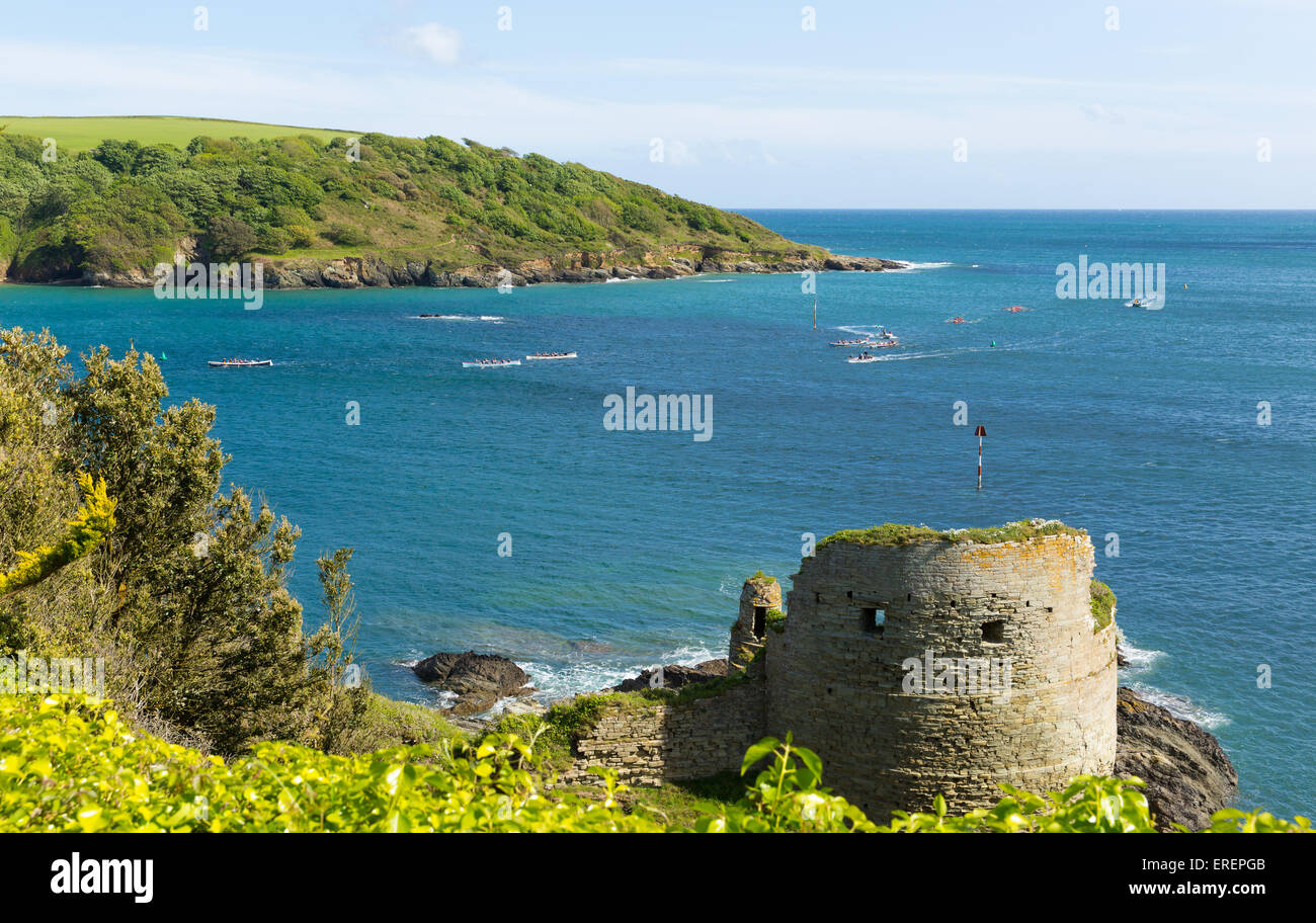 Pilot Gig boat racing rowing event at Salcombe Devon on Sunday 31st May ...