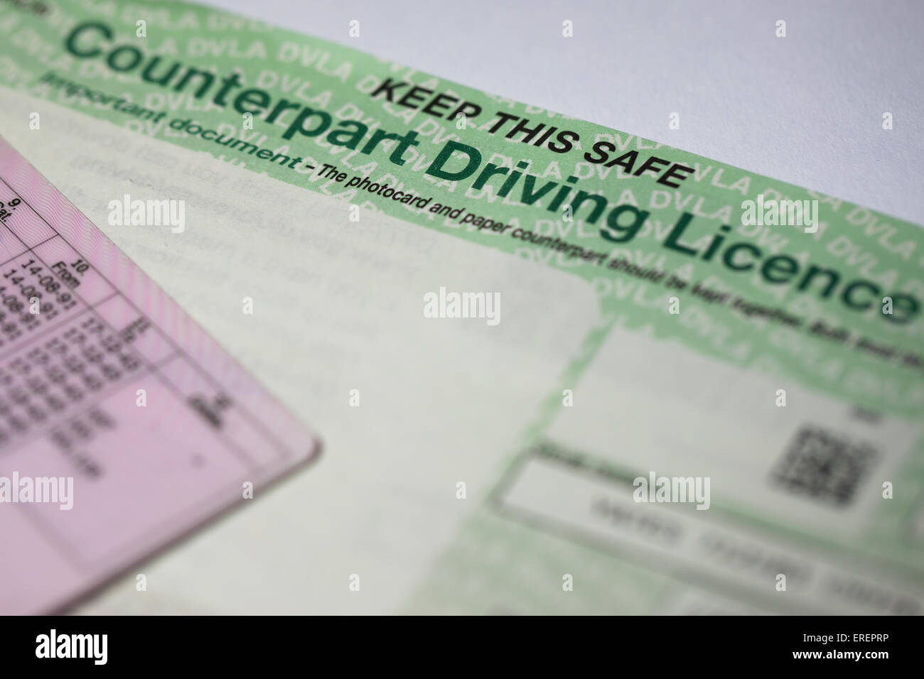 Counterpart driving licence hi-res stock photography and images - Alamy