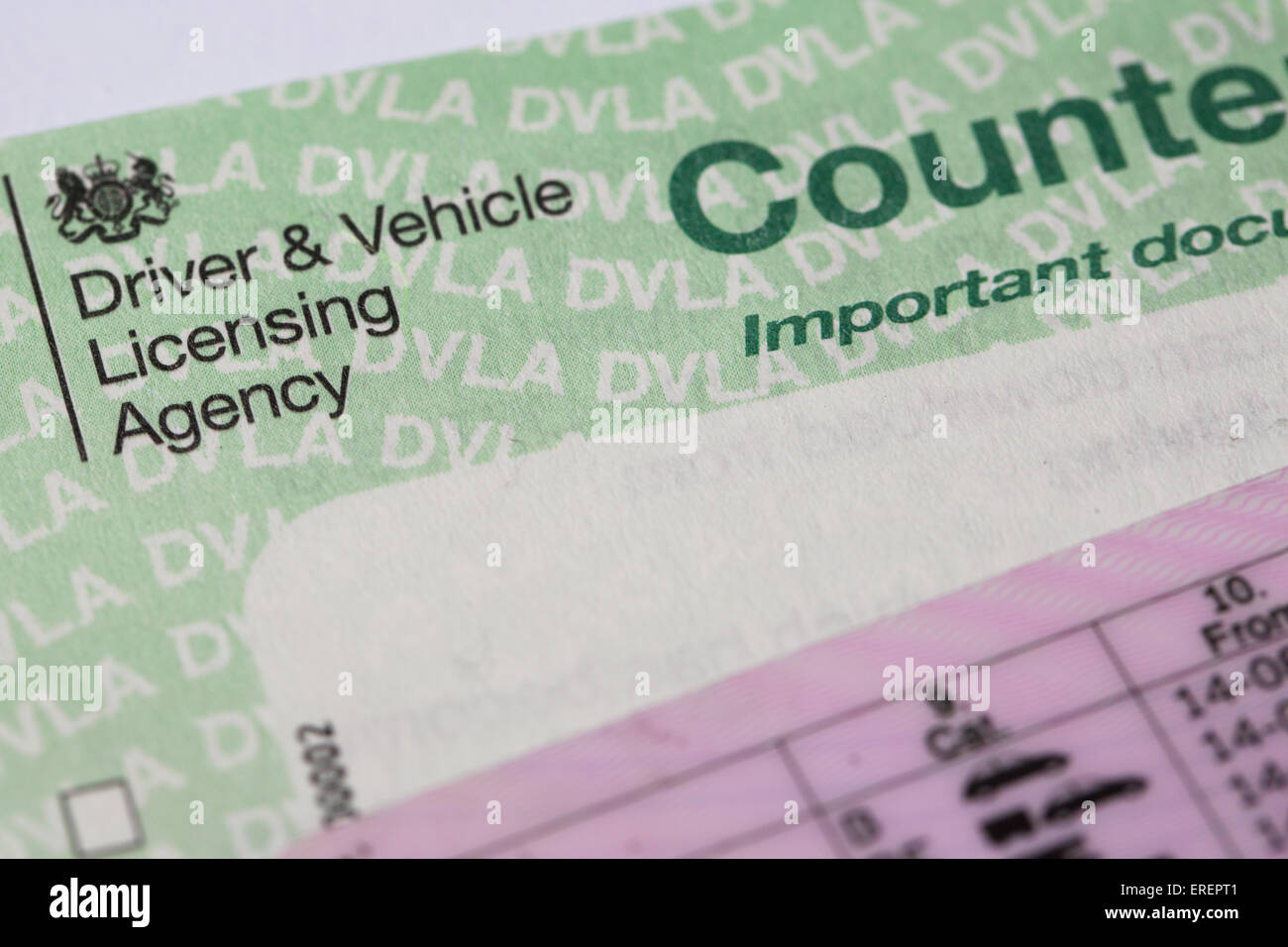 Counterpart driving licence hi-res stock photography and images - Alamy
