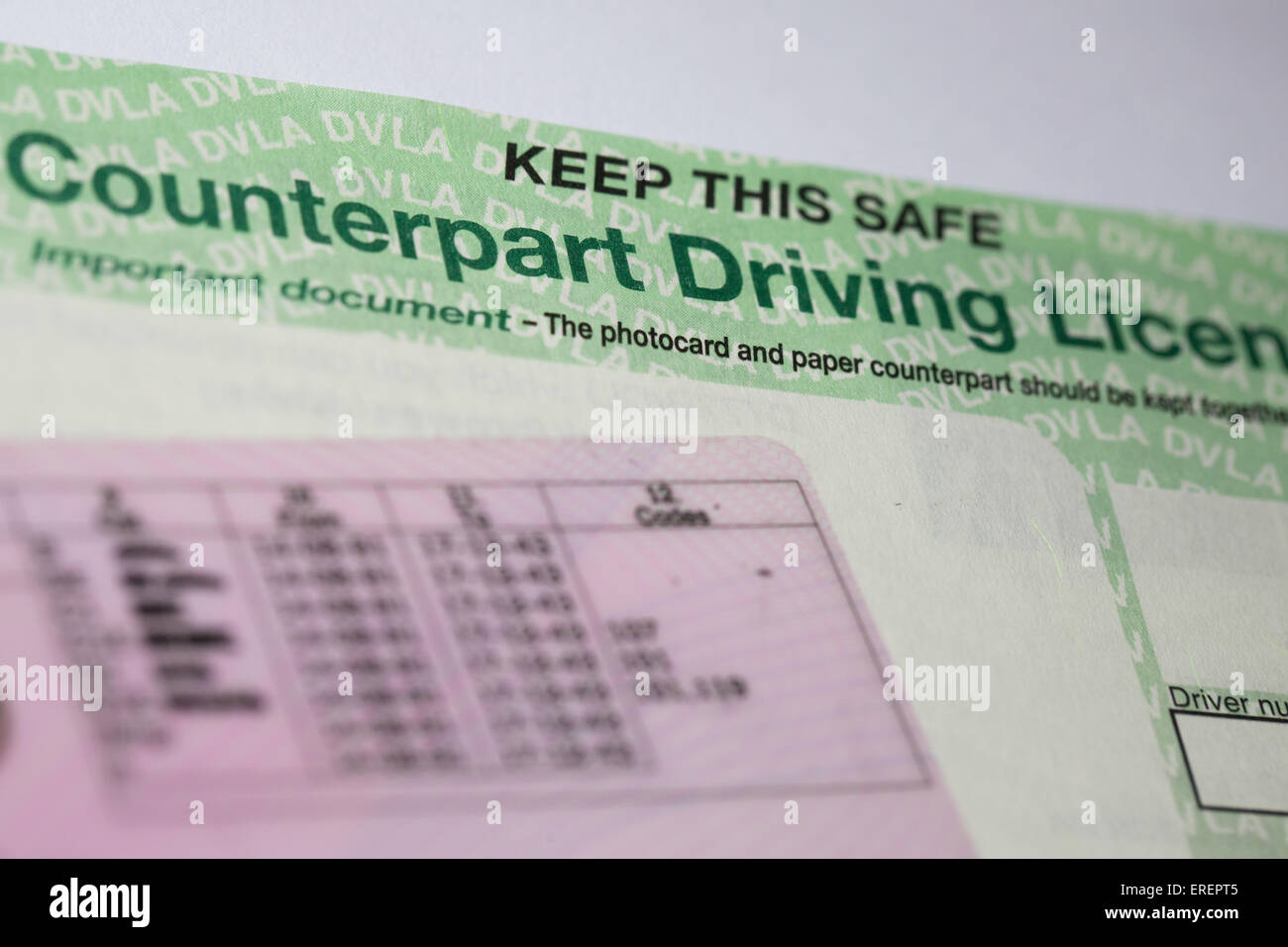 Counterpart driving licence hi-res stock photography and images - Alamy