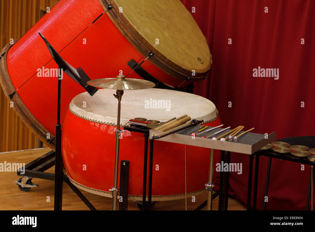Japanese Taiko or Daiko Drums Stock Photo - Alamy