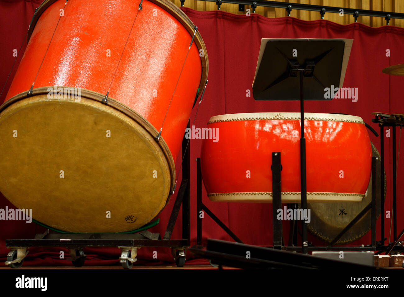 Japanese Taiko or Daiko drums Stock Photo - Alamy