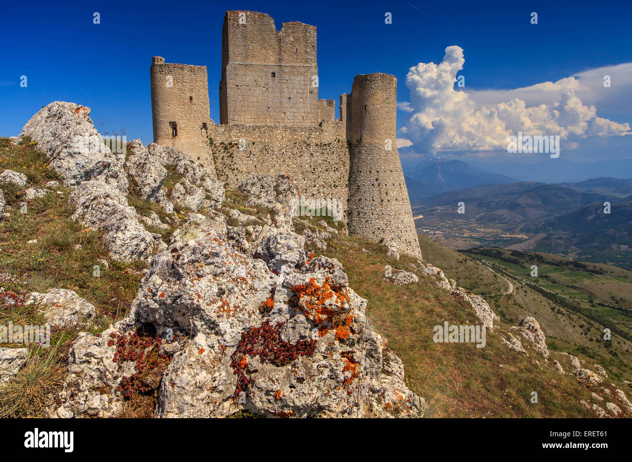 Rocca Calascio castle Stock Photo - Alamy