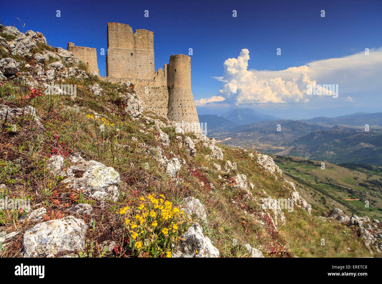 Rocca Calascio castle Stock Photo - Alamy