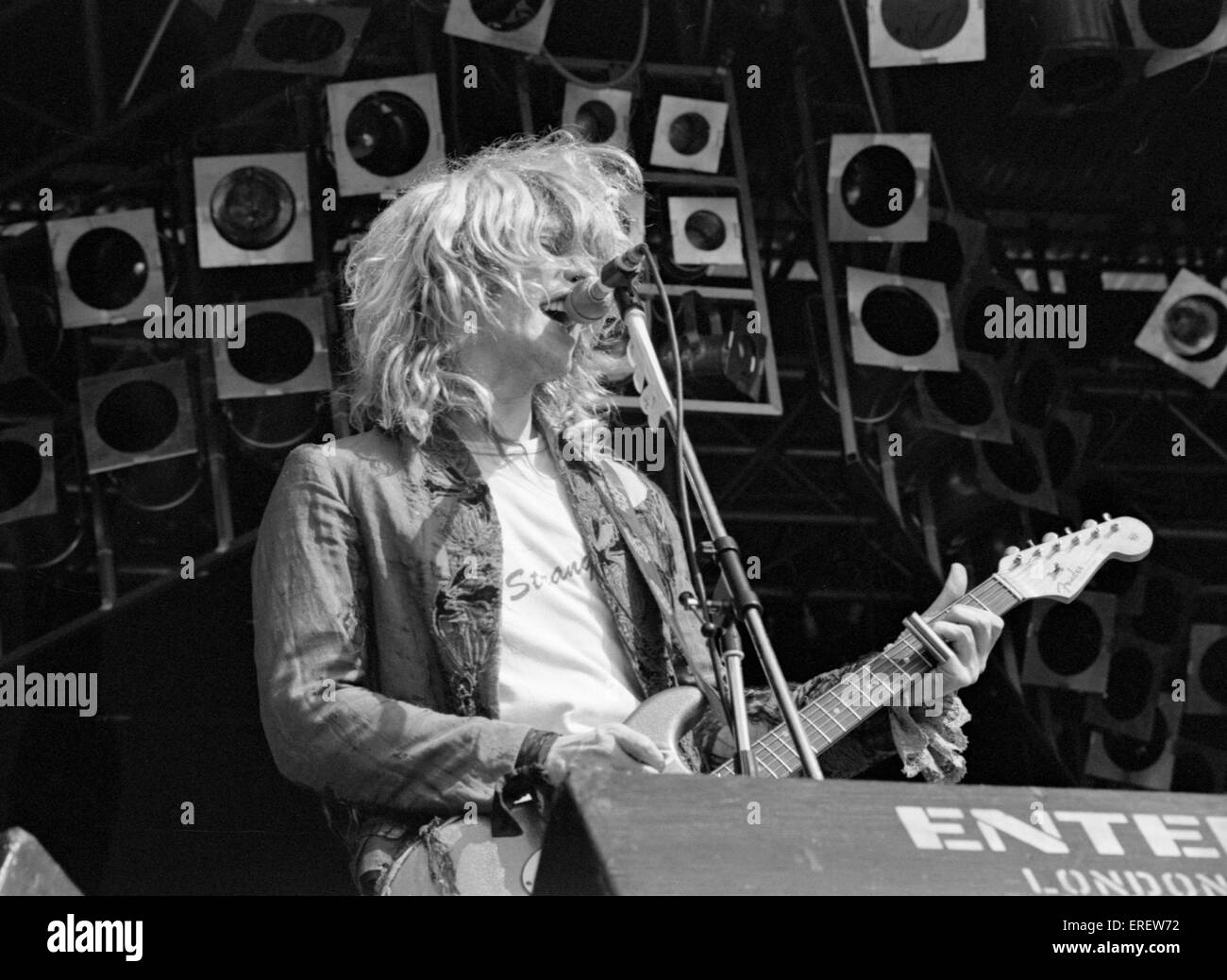 80s guitars Black and White Stock Photos & Images - Alamy