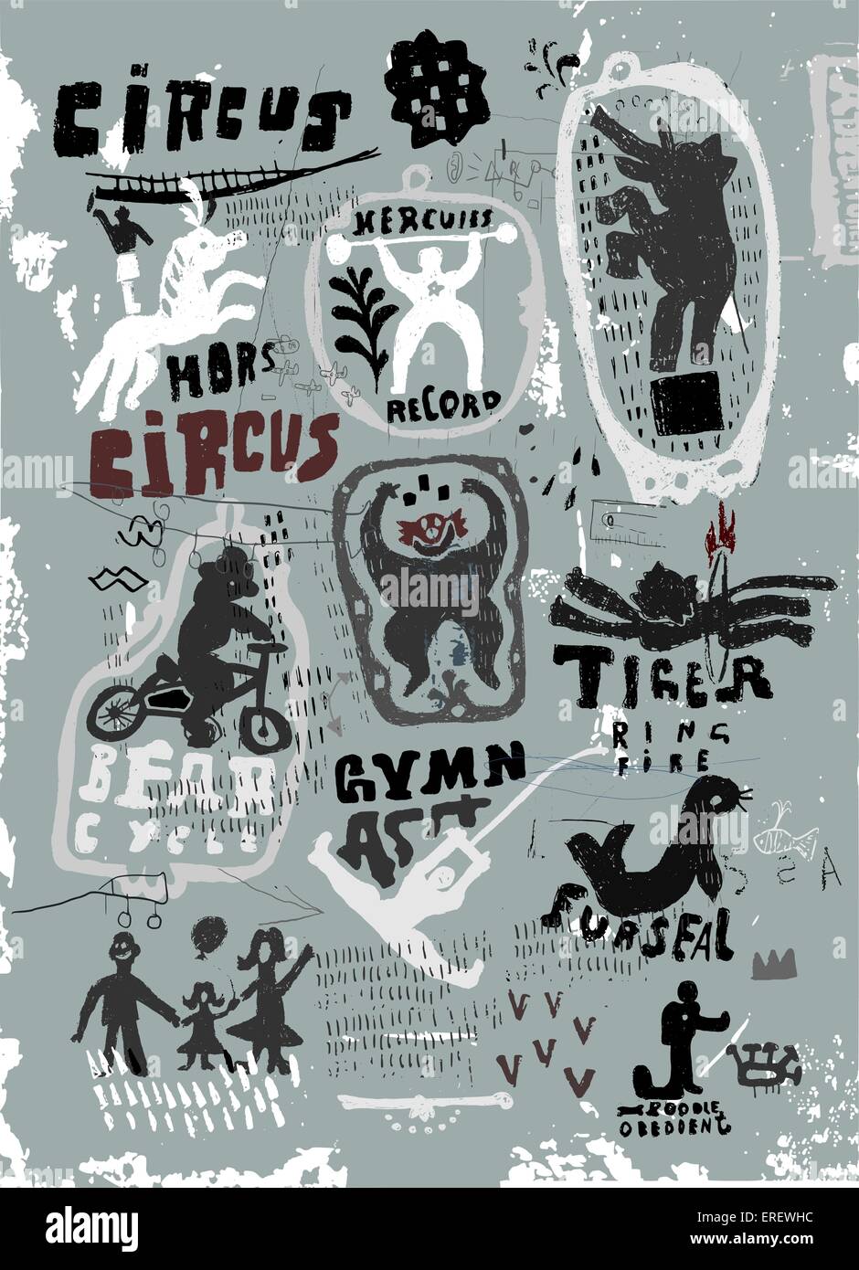 Circus elephant trainer Stock Vector Images - Alamy