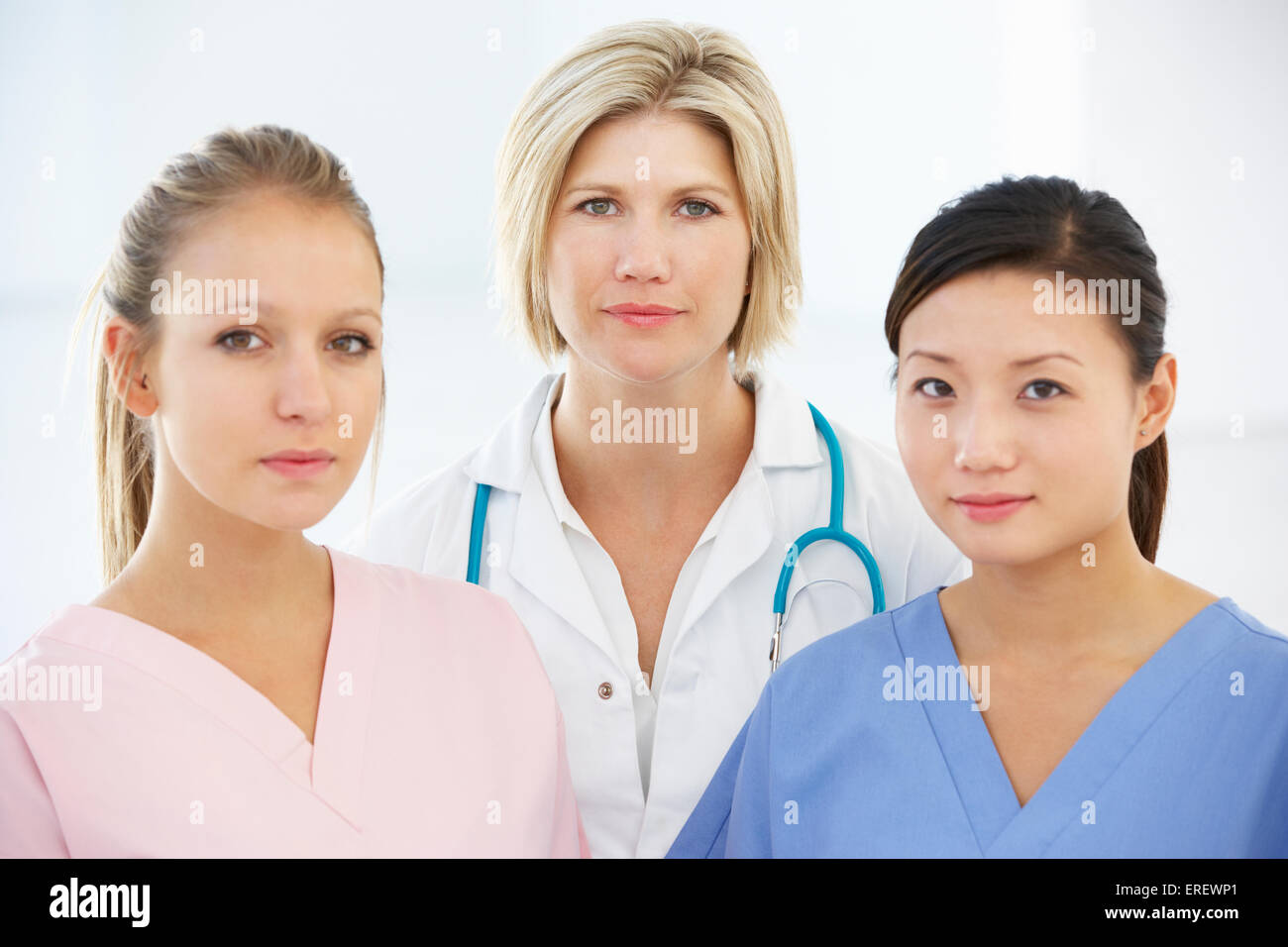 Portrait Of Female Medical Team Stock Photo - Alamy
