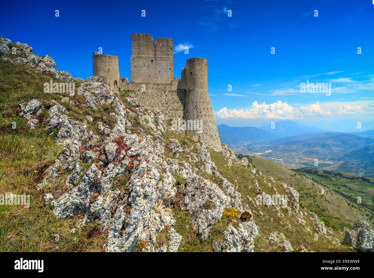 Rocca Calascio castle Stock Photo - Alamy