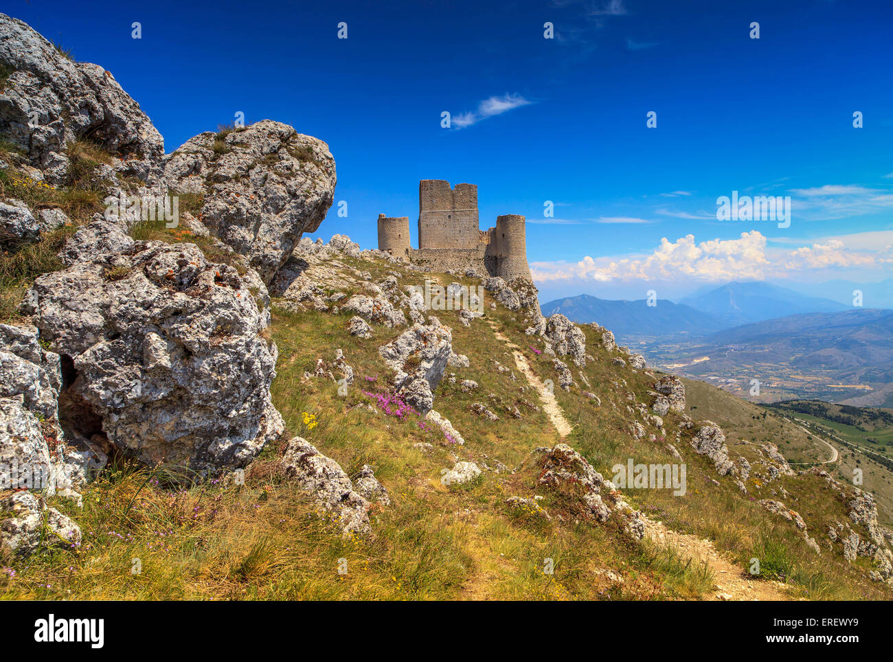 Rocca Calascio castle Stock Photo - Alamy