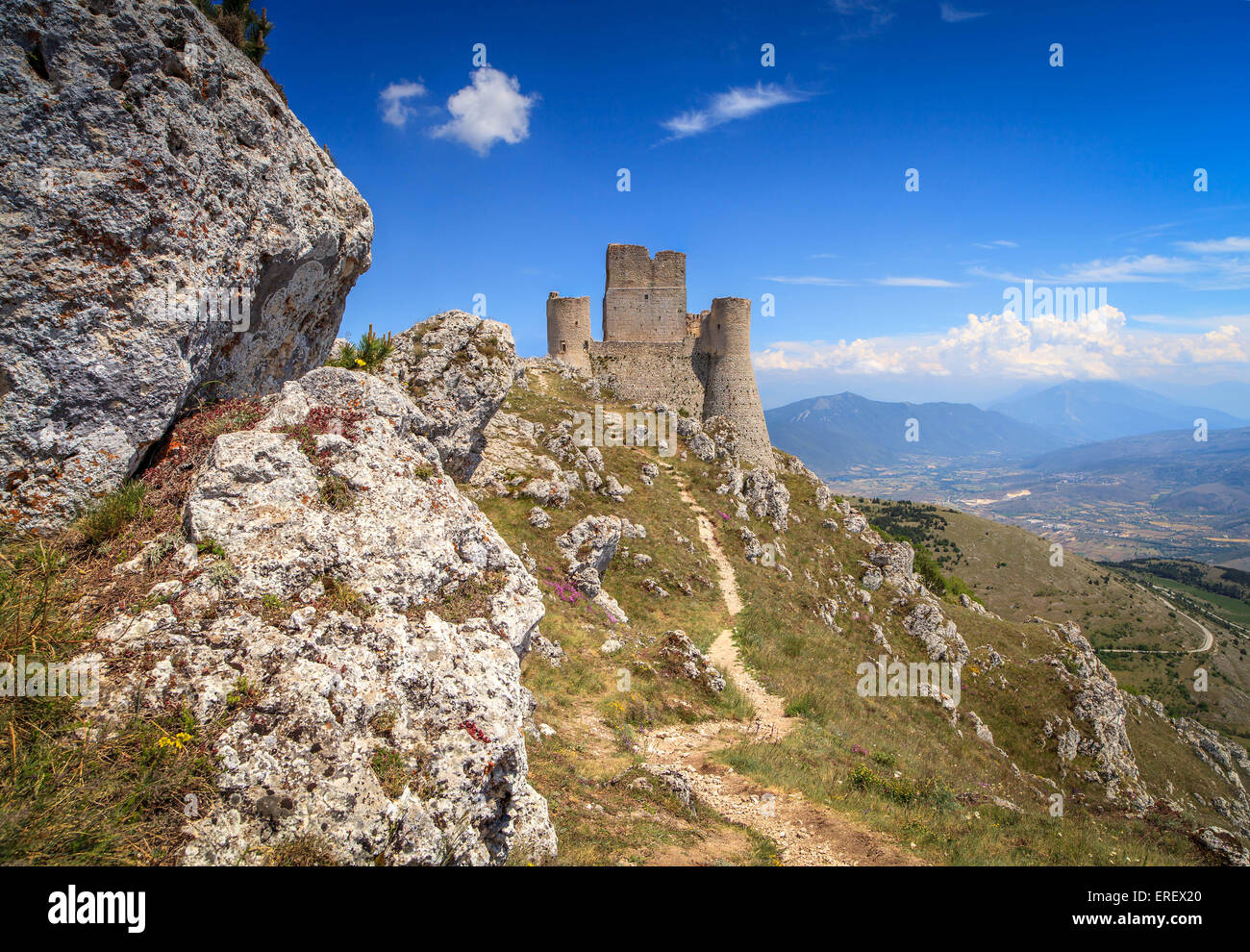 Rocca Calascio castle Stock Photo - Alamy