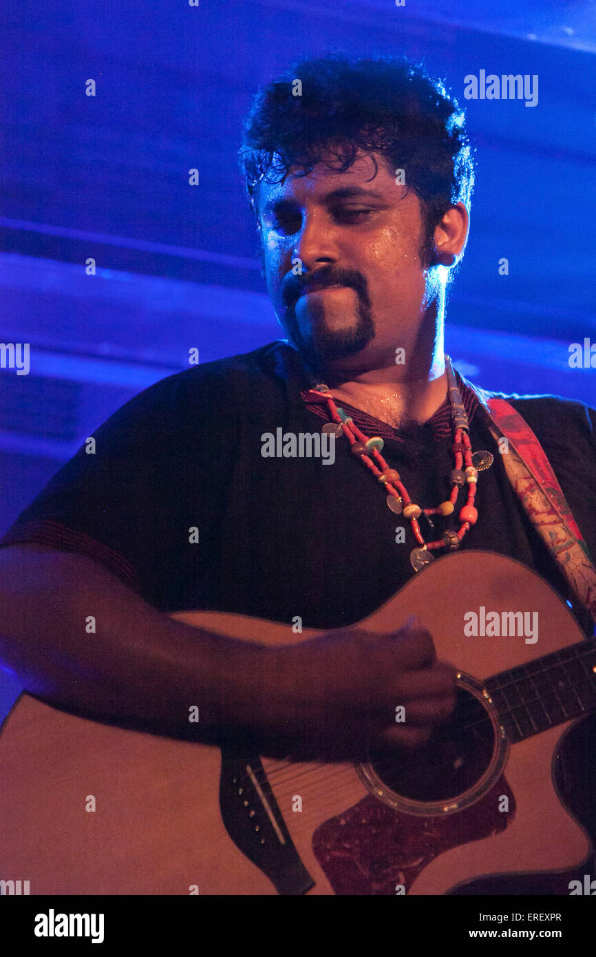 The Raghu Dixit Project, Indian folk fusion music, performing at the ...