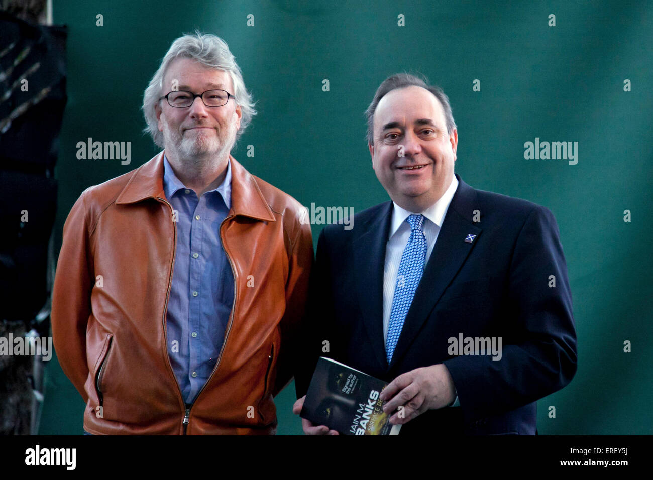 Scottish politician Alex Salmond shared a joke with Scottish science ...