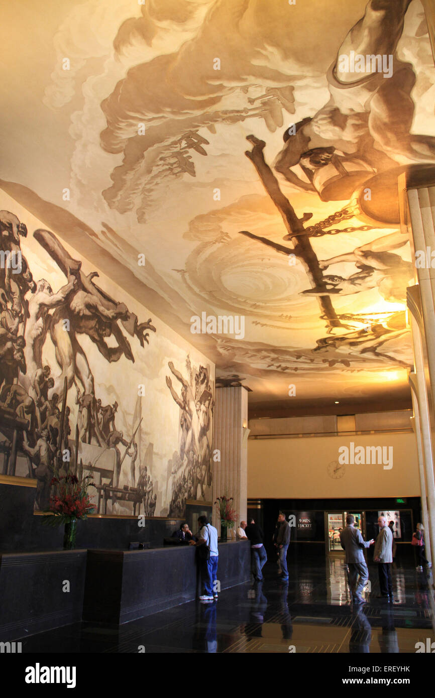 American progress mural rockefeller center hi-res stock photography and ...