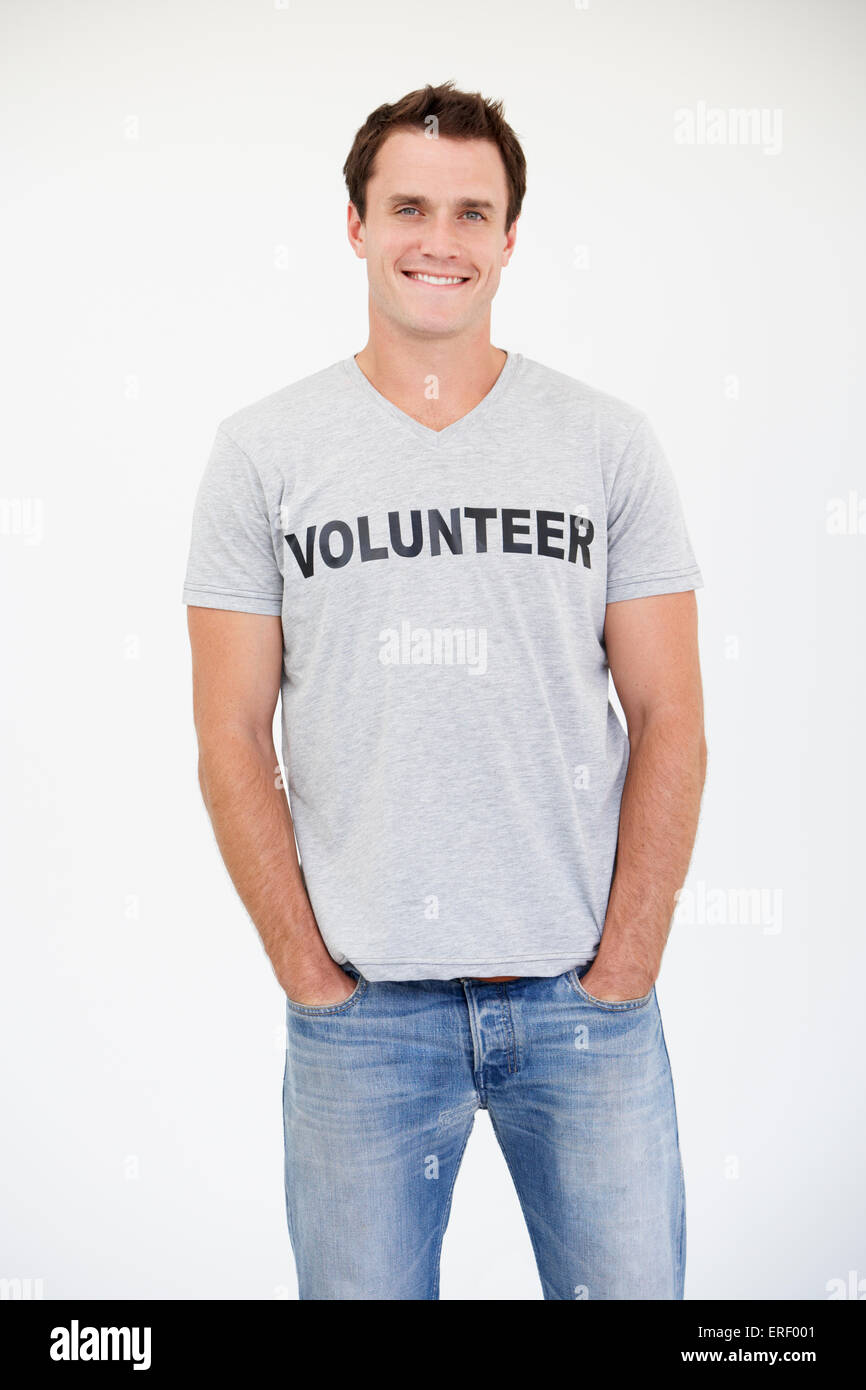 Volunteer male hi-res stock photography and images - Alamy