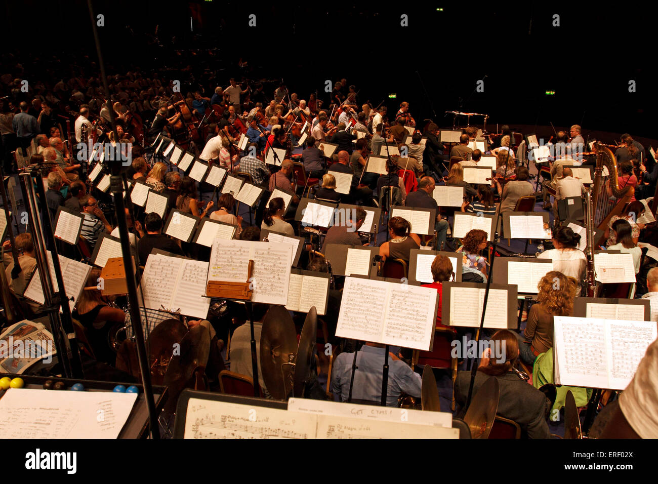 Gothic symphony rehearsal 2011 Royal Albert Hall Stock Photo - Alamy