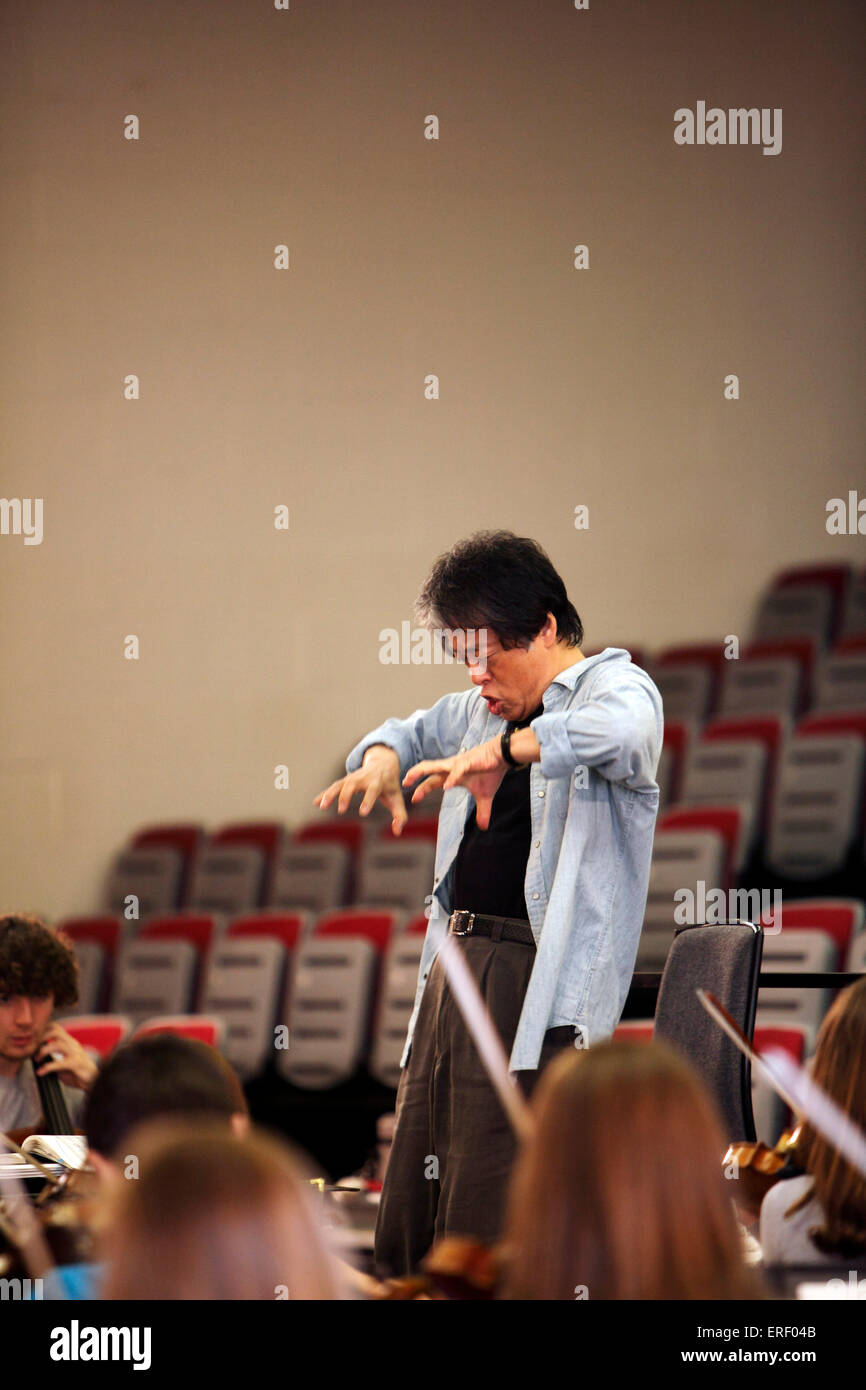 Takuo Yuasa. Portrait of Japanese conductor Stock Photo - Alamy
