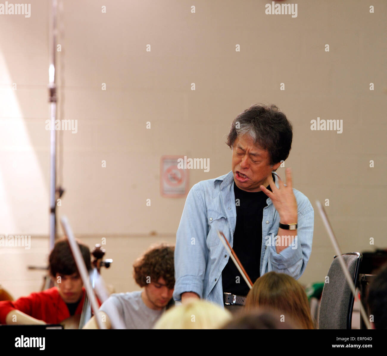 Takuo Yuasa. Portrait of Japanese conductor Stock Photo - Alamy