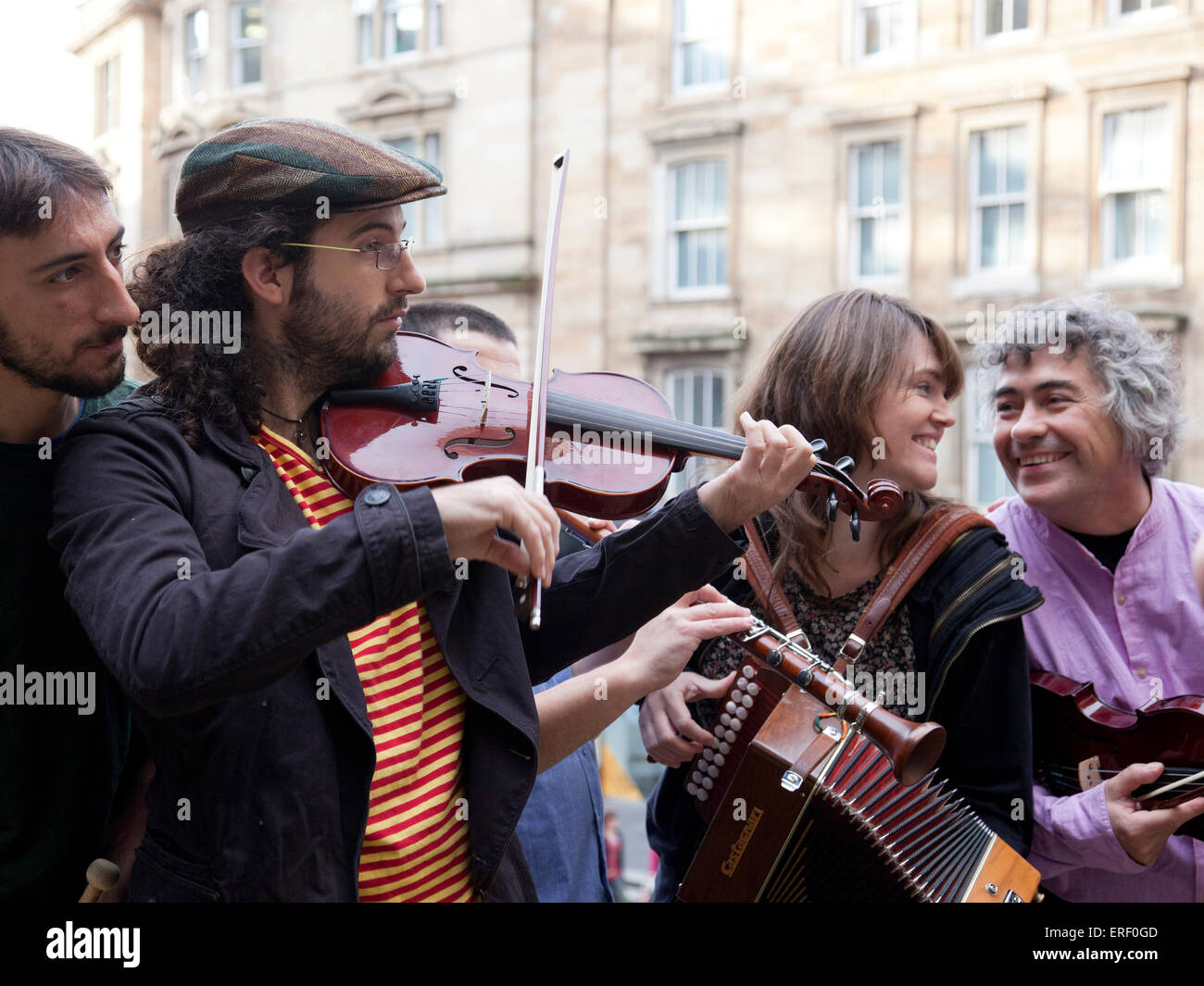 Sol i Serena - Spanish folk band. Photographed at Celtic Connections ...