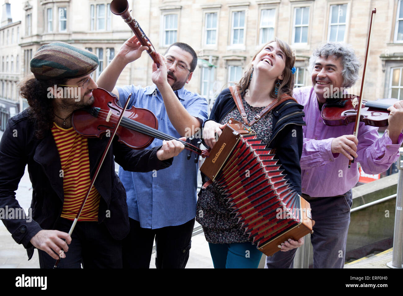 Sol i Serena - Spanish folk band. Photographed at Celtic Connections ...