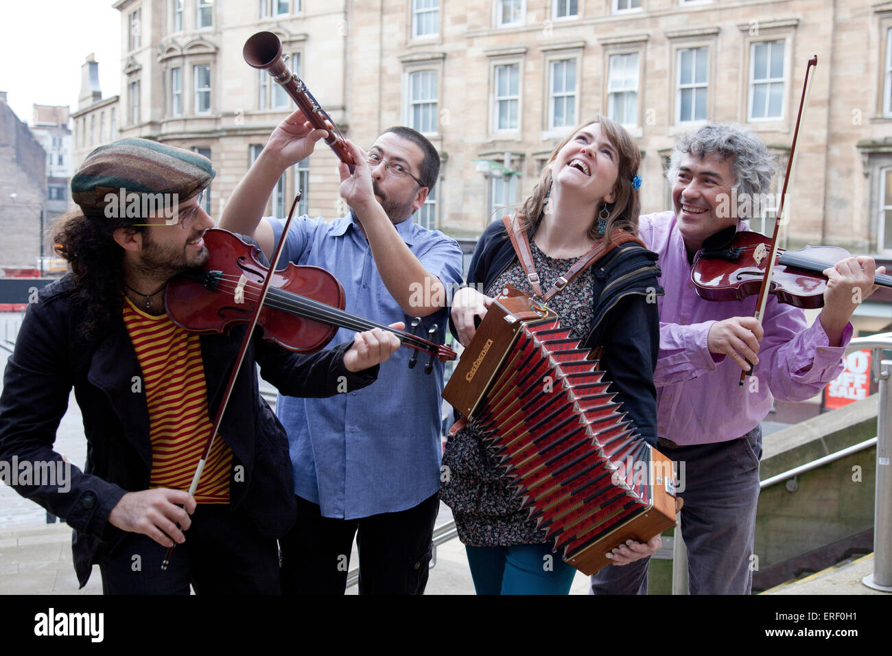 Sol i Serena - Spanish folk band. Photographed at Celtic Connections ...